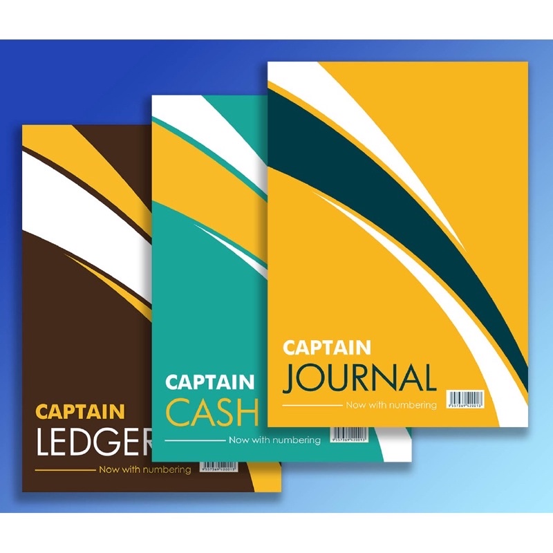 CAPTAIN Brand Book Keeping Cash/Journal/Ledger (40 pages)Account Book ...