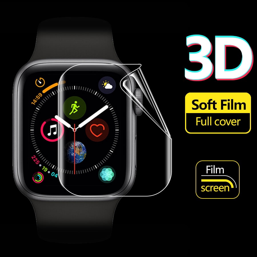 Soft Full Cover Screen Protector For Apple Watch 38 40 42 44 mm ...