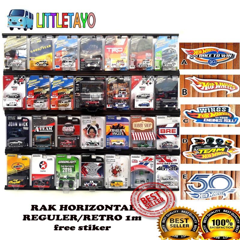 Blister DISPLAY Rack MINI GT GREENLIGHT JOHNNY LIGHTNING HORIZONTAL 1m ...