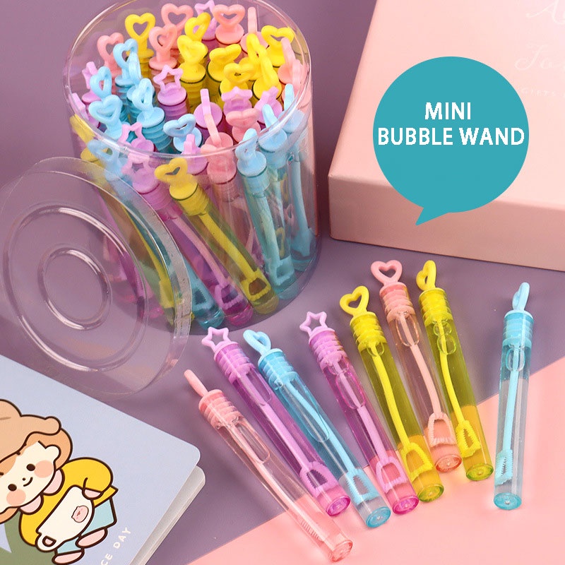 34pcs Mini Bubble Stick Small Size Portable Test Tube Glue Water Toy ...