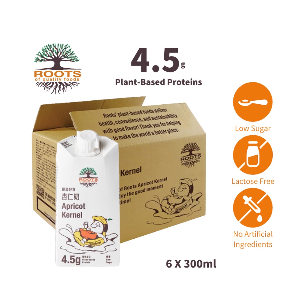 Apricot Kernel Drink 6x300ml - Almond Tea Almond Milk 杏仁茶 杏仁饮 杏仁露 南杏 ...