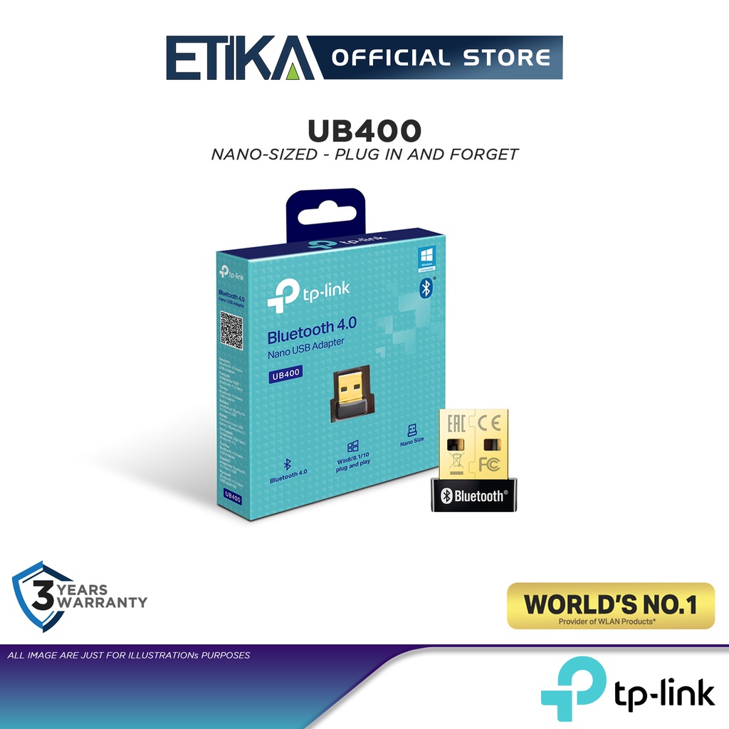 TP-Link UB400 | UB4A | Bluetooth 4.0 Nano USB Adapter/ Receiver For ...