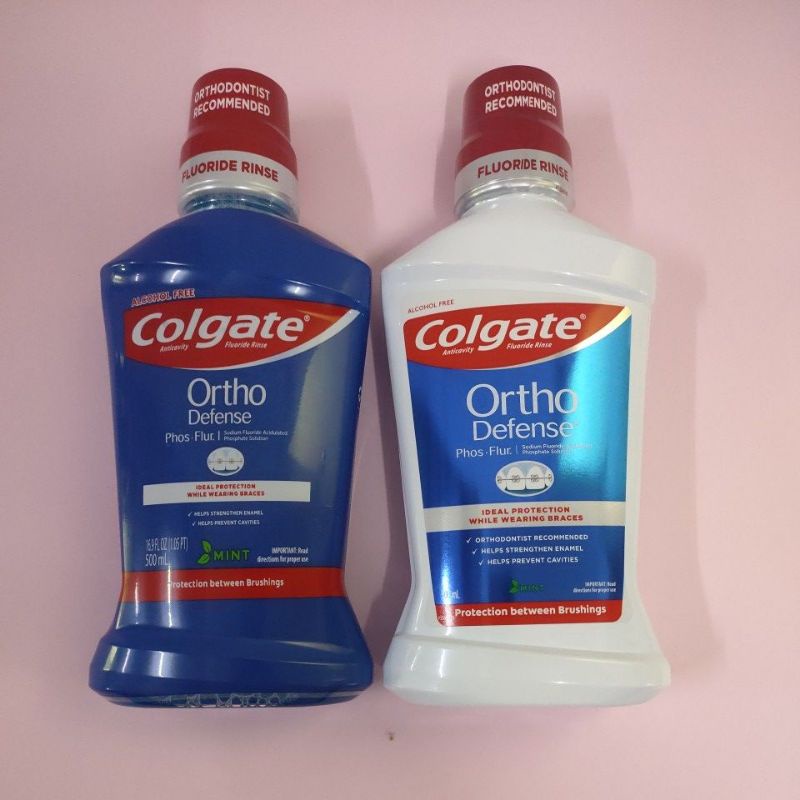 1 bottle Colgate phos flur anti cavity fluoride rinse ortho defense ...