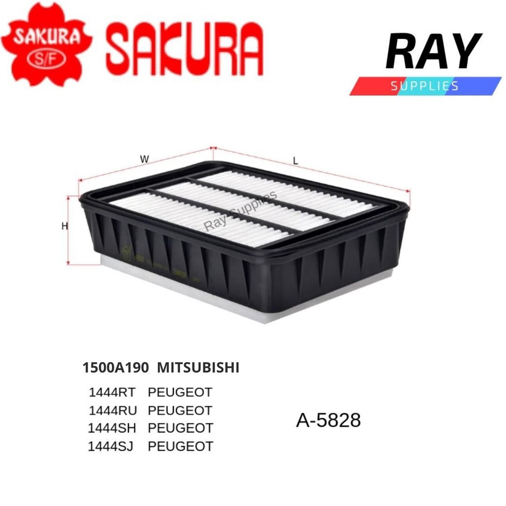 SAKURA AIR FILTER A5828, MITSUBISHI LANCER EX CY2,ASX,Outlander ...
