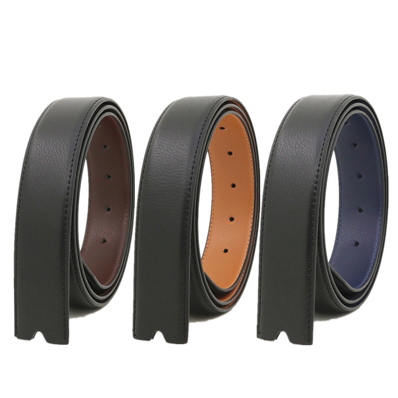 5 Colors Double-Sided Perforated Belt Buckleless Belt Smooth Buckle ... 5 Colors Double-Sided Perforated Belt Buckleless Belt Smooth Buckle ...