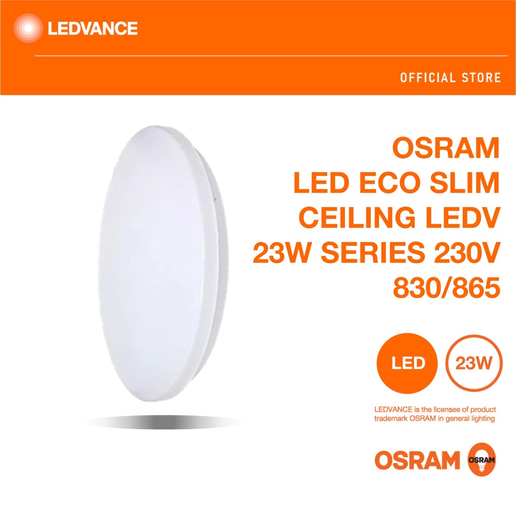 LEDVANCE LED Eco Ceiling Lamp 23W (3000K/6500K) | Shopee Singapore