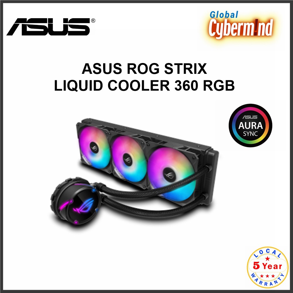 ASUS ROG STRIX LC 360 RGB All-In-One Liquid CPU Cooler with Aura Sync ...