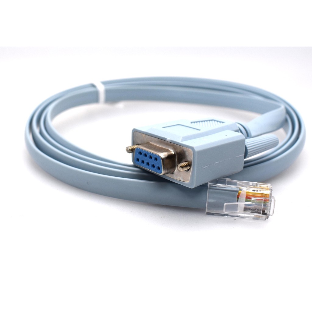 RS232 Serial To RJ45 CAT5 Ethernet Adapter LAN Cable DB 9Pin RJ45 ...
