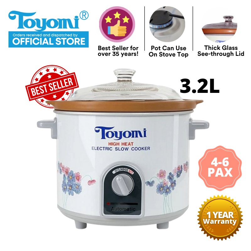 TOYOMI Electric High Heat Slow Cooker 3.2L - HH 3500A (Crockery Pot ...