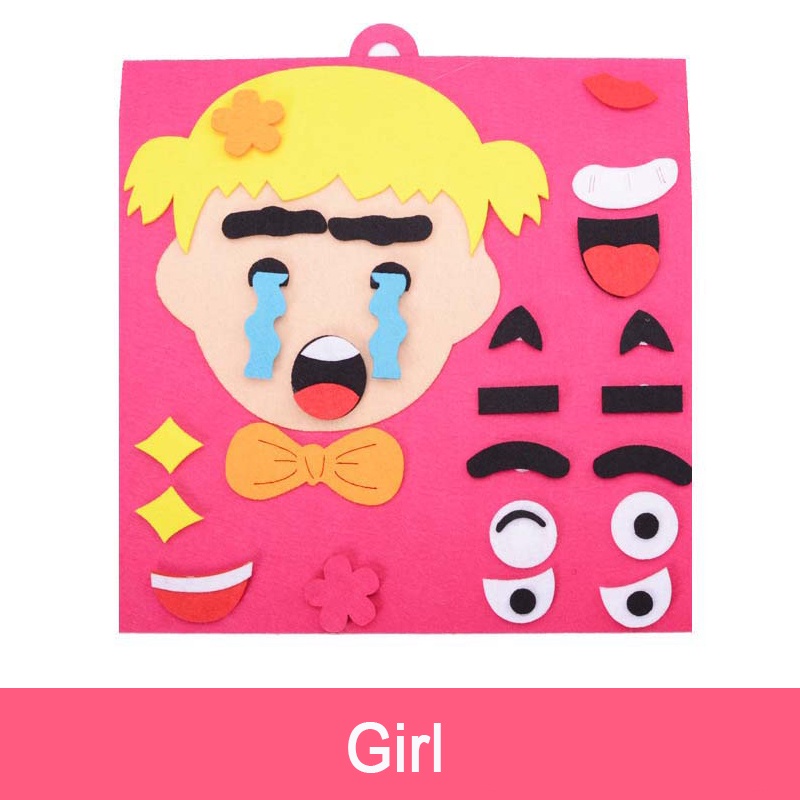 Parents Kid Facial Expression Puzzle Jigsaw Montessori Children ...