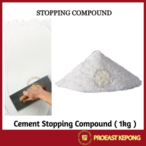 Cement Stopping Compound / Simen Plaster Ceiling / Cement Plaster (1KG ...