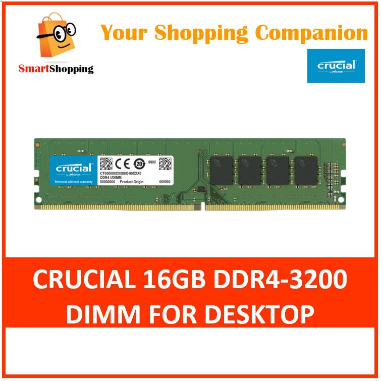 Crucial 16GB DDR4 3200MHz CL22 (CT16G4DFRA32A) 1.2V Non-ECC DIMM ...