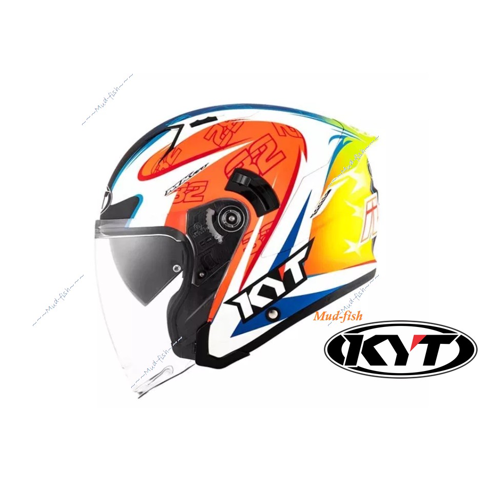 KYT NFJ ISAAC VINALES Double Visor Helmet | Shopee Singapore