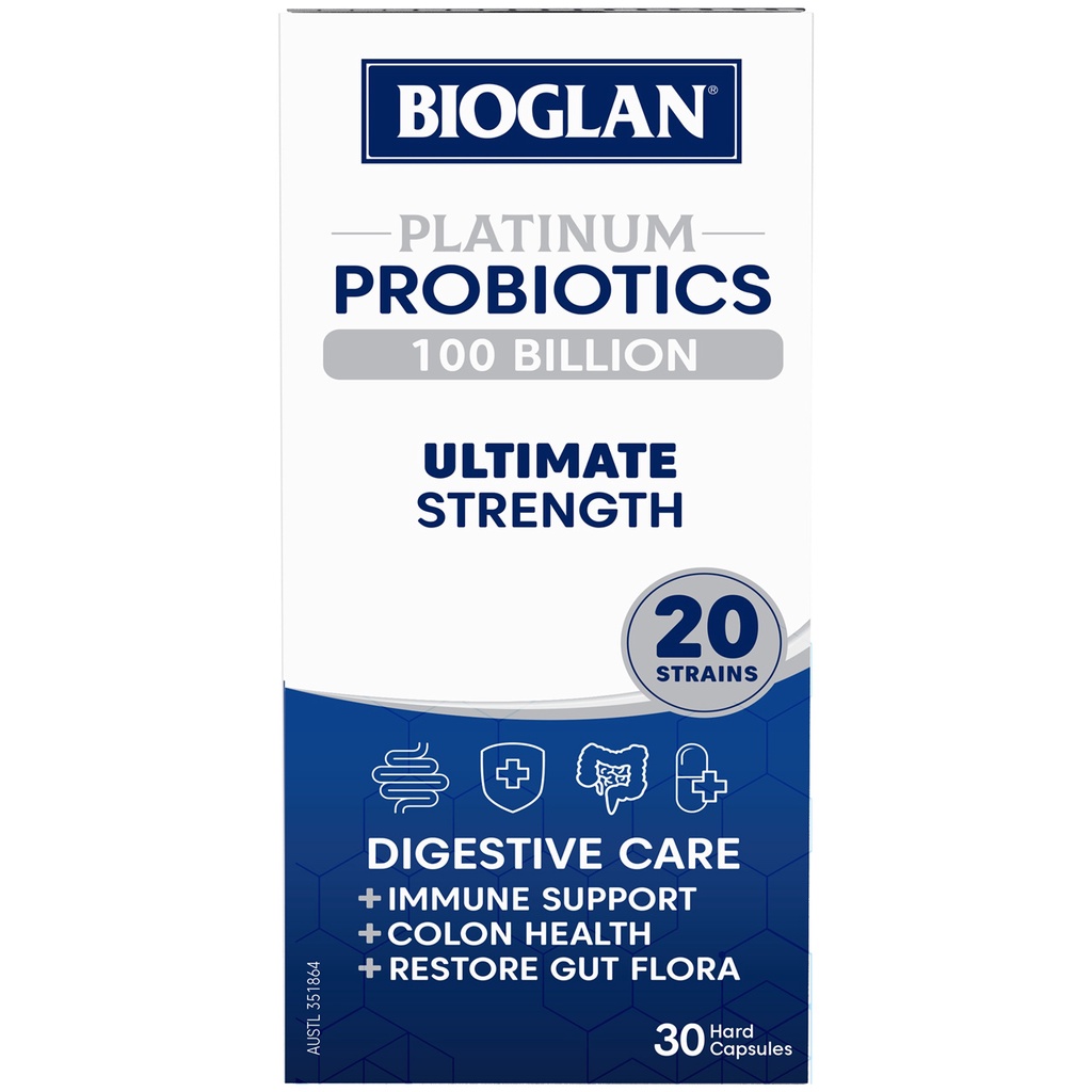 [B1G1] BIOGLAN Platinum Probiotic 100B Ultimate Strength 30caps ...