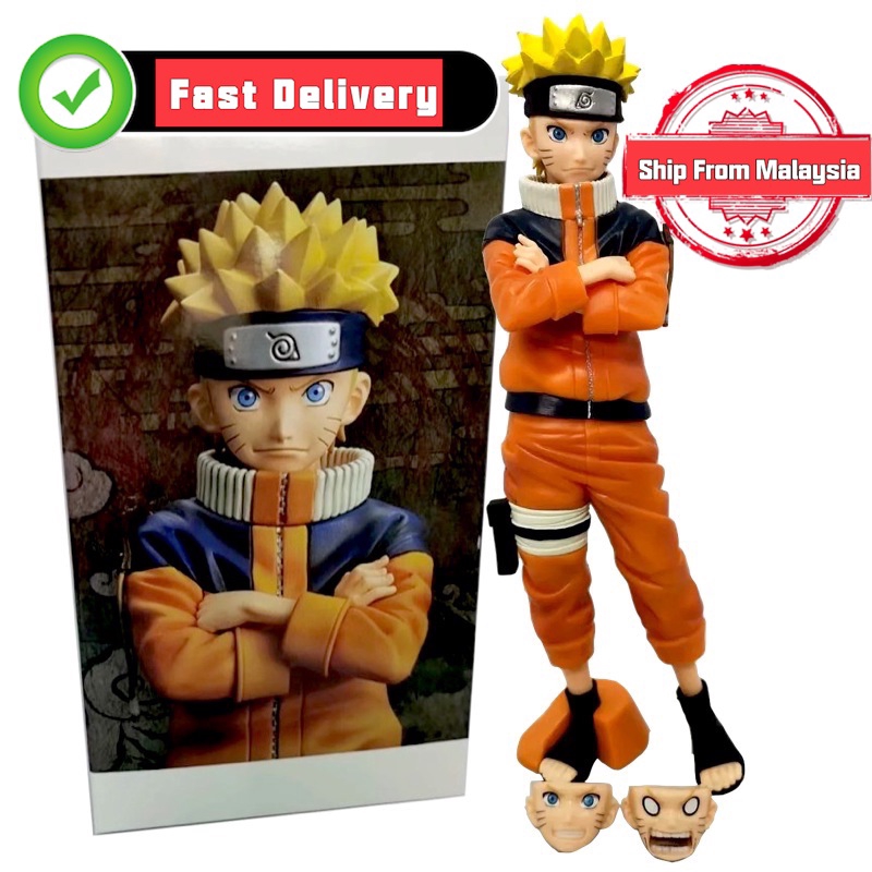 NARUTO Shippuden Uzumaki Naruto Child Standing Changing Face Ver. PVC ...