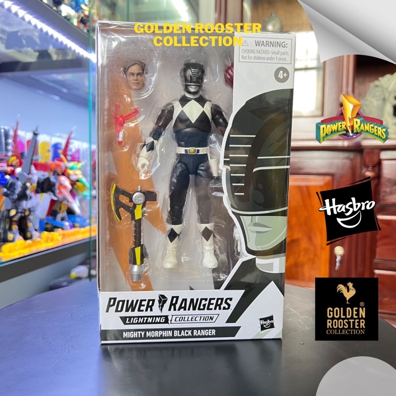 Hasbro Power Rangers Lightning Collection Mighty Morphin Black Ranger ...