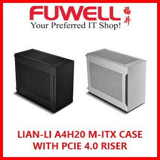 LIAN-LI A4H20 M-ITX CASE WITH PCIE 4.0 RISER (Black / Silver) | Shopee ...