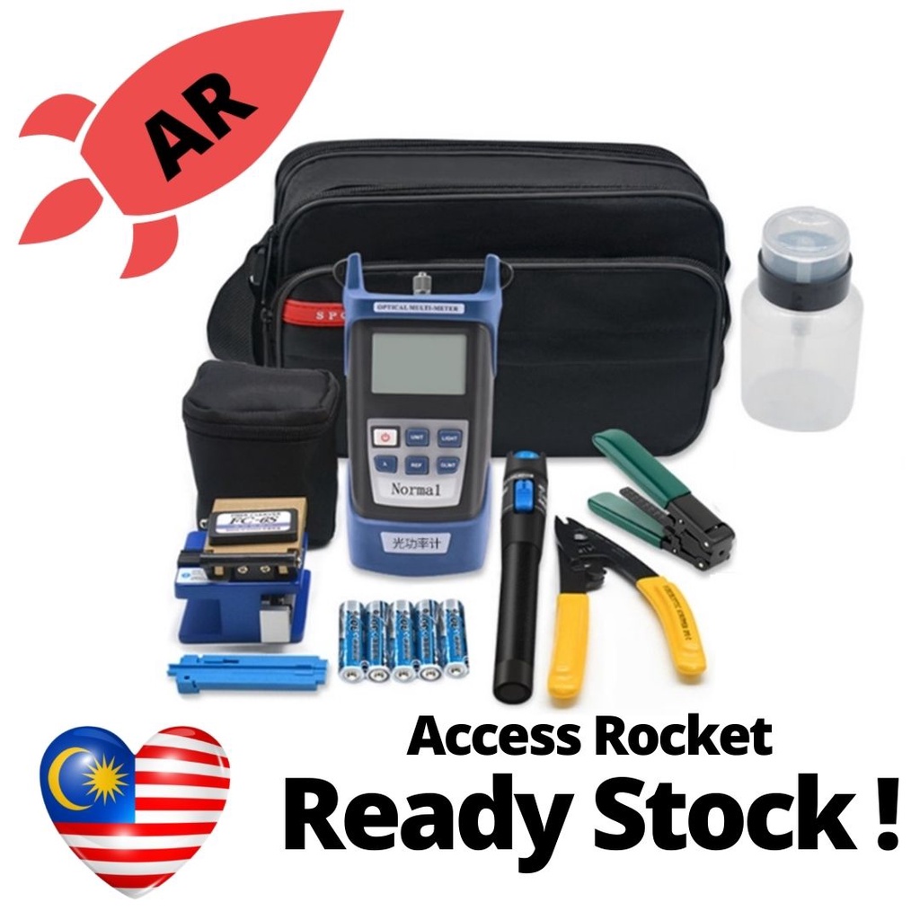 Fiber Optic Tool Kit Set With Fiber Cleaver / Optical Power Meter ...