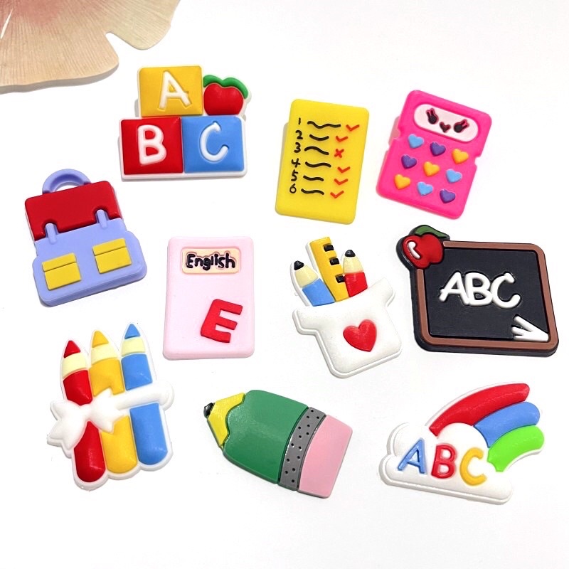 SG local seller children ABC chalkboard pencil holder rubber magnet pin ...