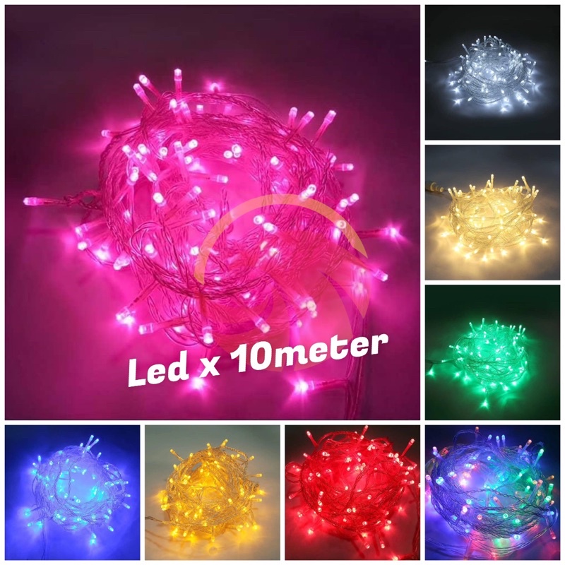 LED Light Fairy Lighting Raya Christmas Lampu LED (1 x10meter) | Shopee ...