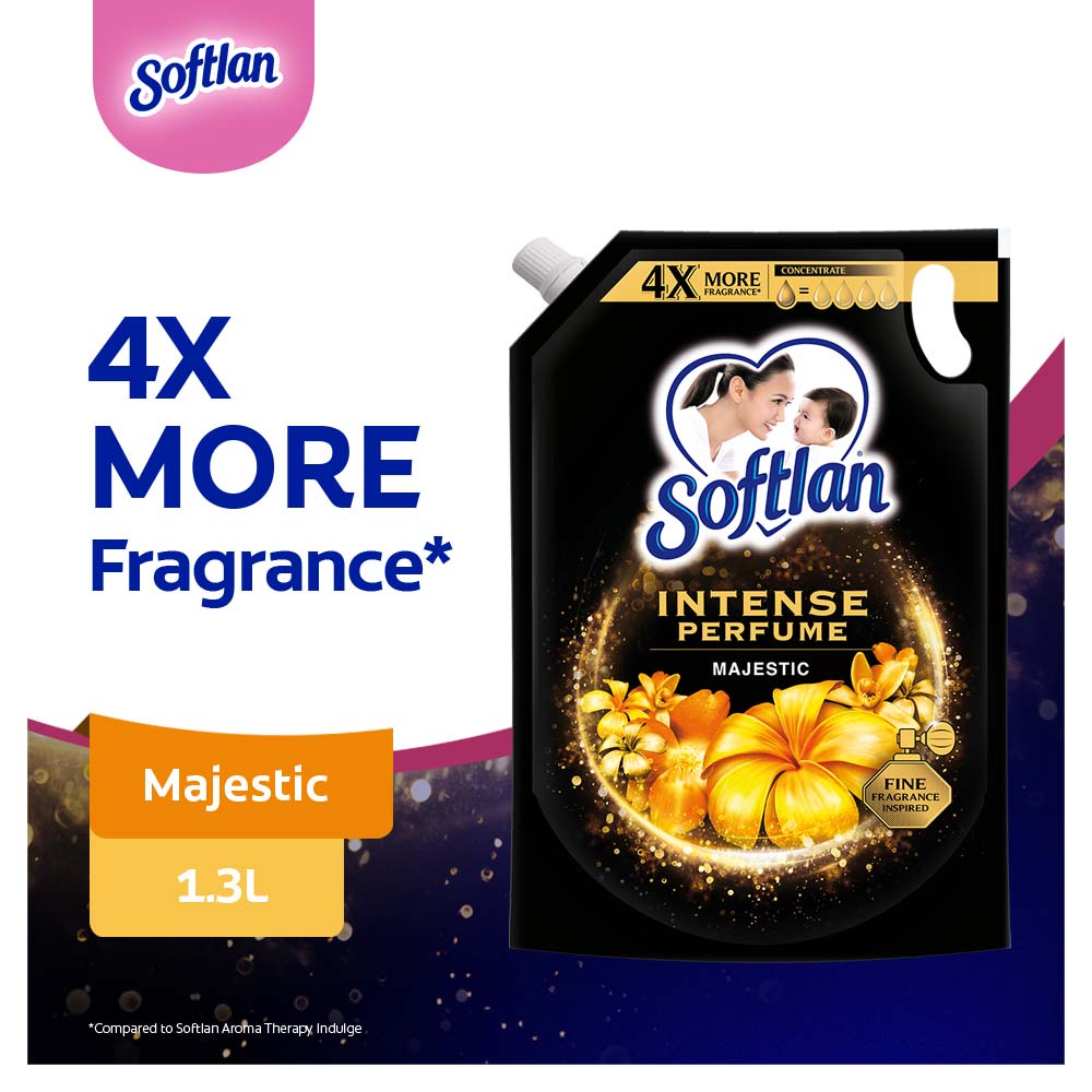 Softlan Intense Perfume Concentrated Fabric Softener 1.3L Infinite Love ...