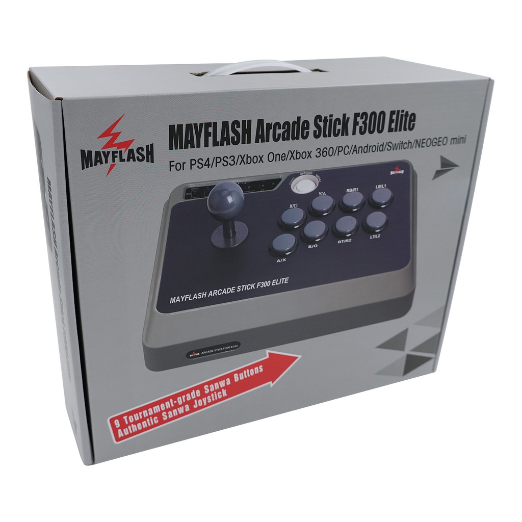 Mayflash F300 Elite Arcade Stick with Sanwa Button & Joystick | Shopee ...