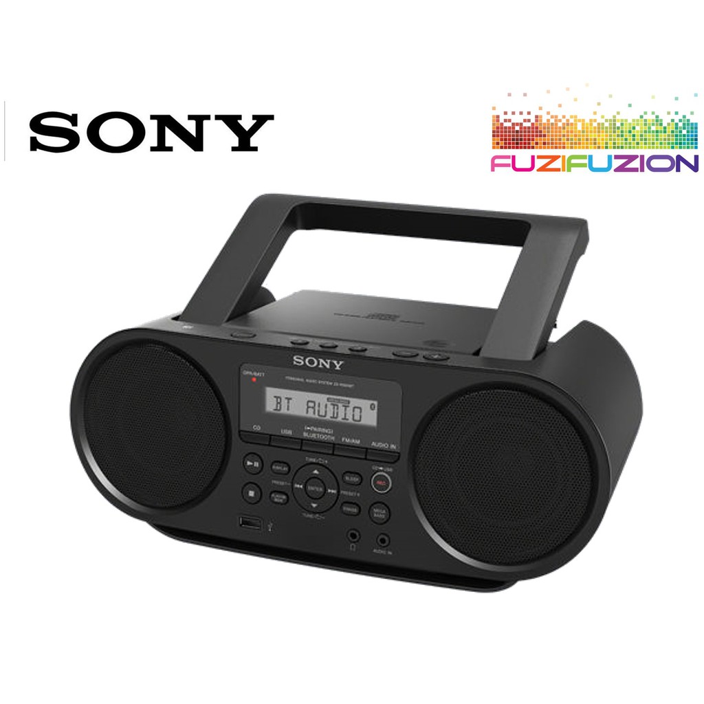 Sony Zs Rs60bt Csp5 Portable Cd Player Boombox Usb Playback Recording