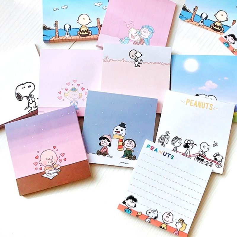Peanuts Snoopy Memo Sheets & Sticky Notes | Shopee Singapore