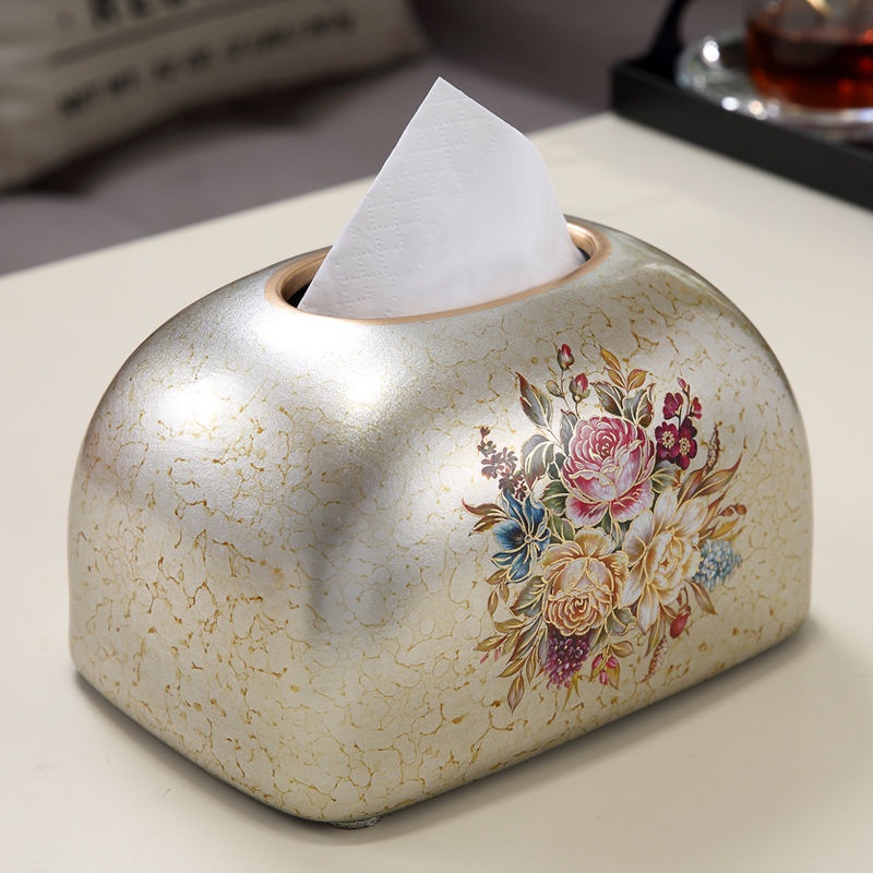 Lifestory Ceramic Tissue Box Face Tissue Box Modern Creative Flower ...