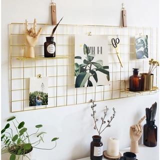 [SG Seller] – Rose Gold Metal grid for photo wall decoration | Shopee ...
