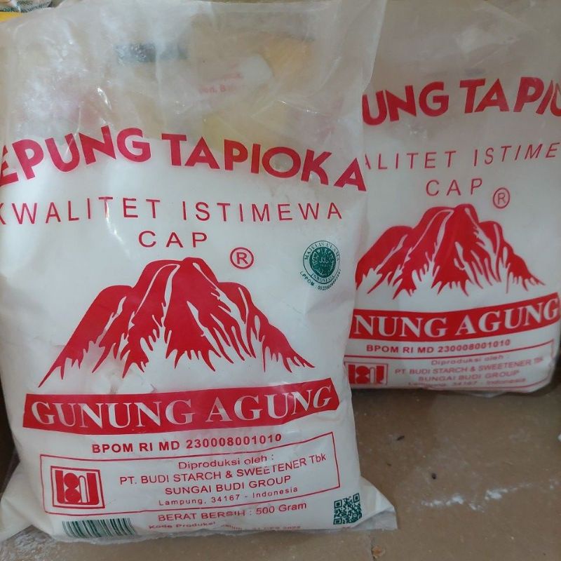 Tapioca sago flour stamp gunung agung 500g | Shopee Singapore