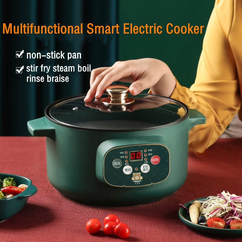 Smart Electric Cooking Pot Cooker Dormitory Student Frying Pan Low ...