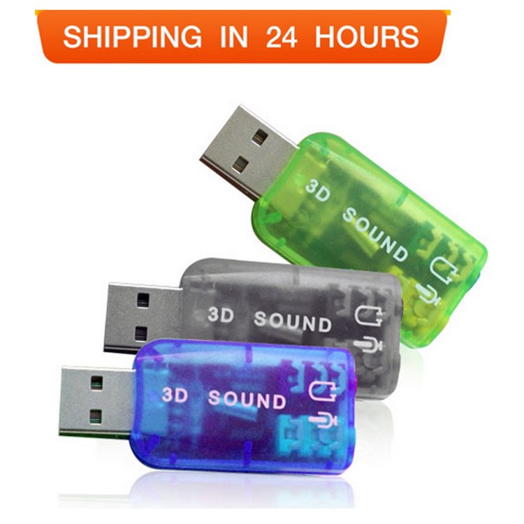 5.1 Channel EXTERNAL USB 3D SOUND CARD For Win10 Audio adapter | Shopee ...