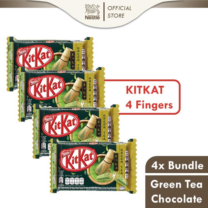 [Bundle of 4] KIT KAT 4F Green Tea Milk Chocolate 35g | Shopee Singapore