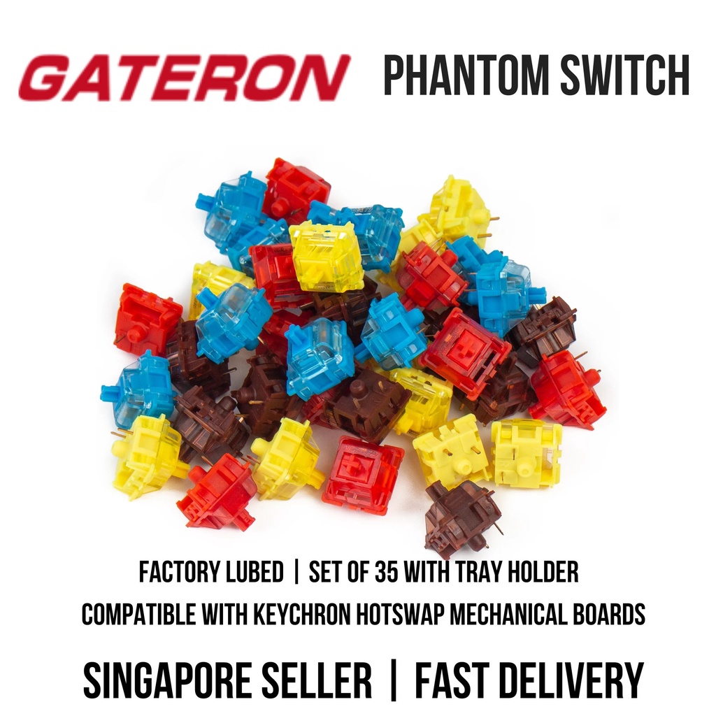 Gateron Phantom Red / Blue / Brown Mechanical Switch Set | Shopee Singapore