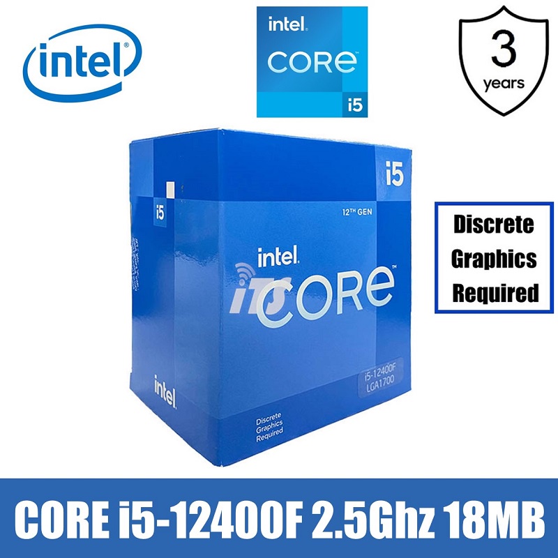 Intel Core I5-12400F 12th Gen Processor - Alder Lake (18MB Cache, 2 ...