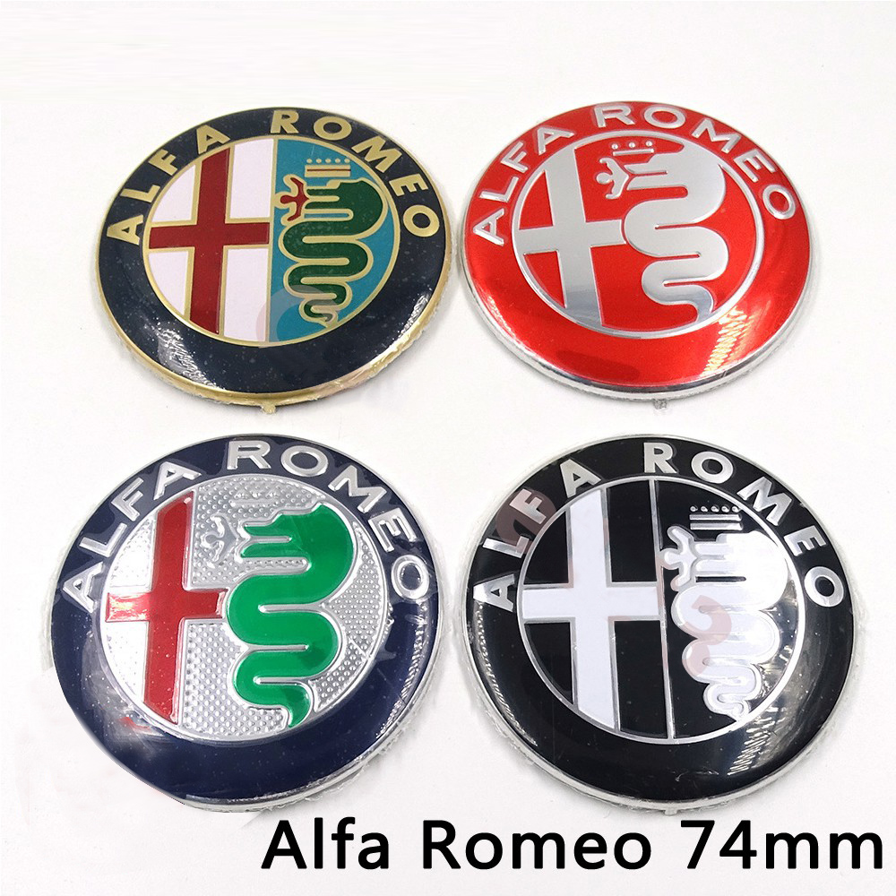 74MM Alfa Romeo Emblem Badge Car Front Rear Logo Sticker | Shopee Singapore