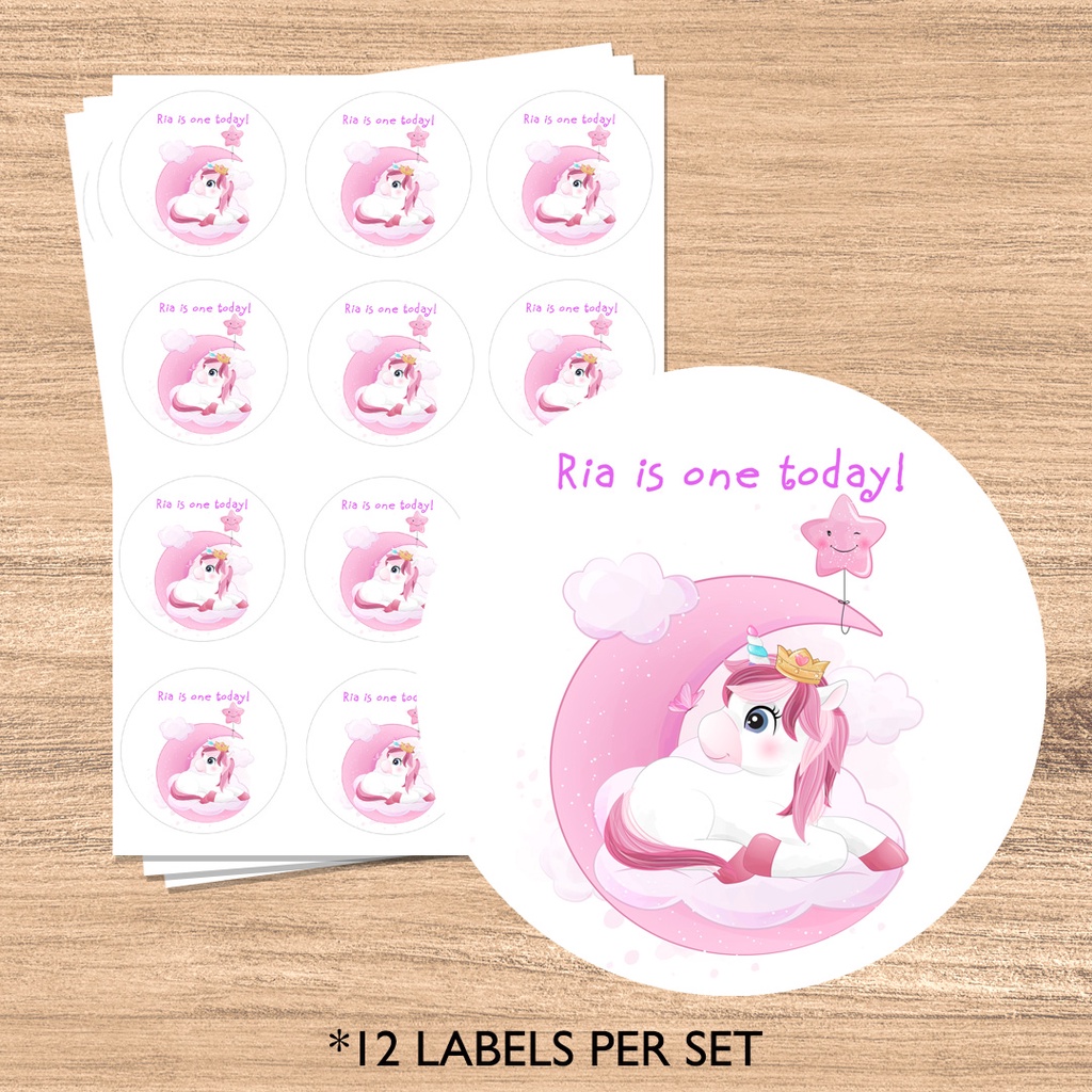Personalized Birthday Sticker Labels Party Favor Labels Goodie Bag ...