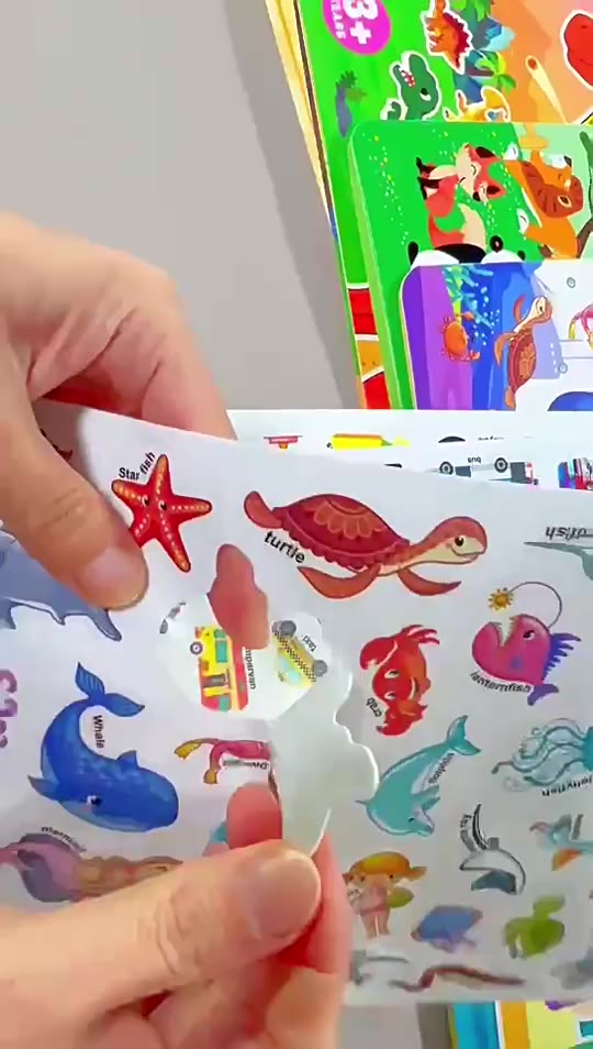 Portable Reusable Jelly Sticker Book Activity Book Goodie Bag for Kids ...