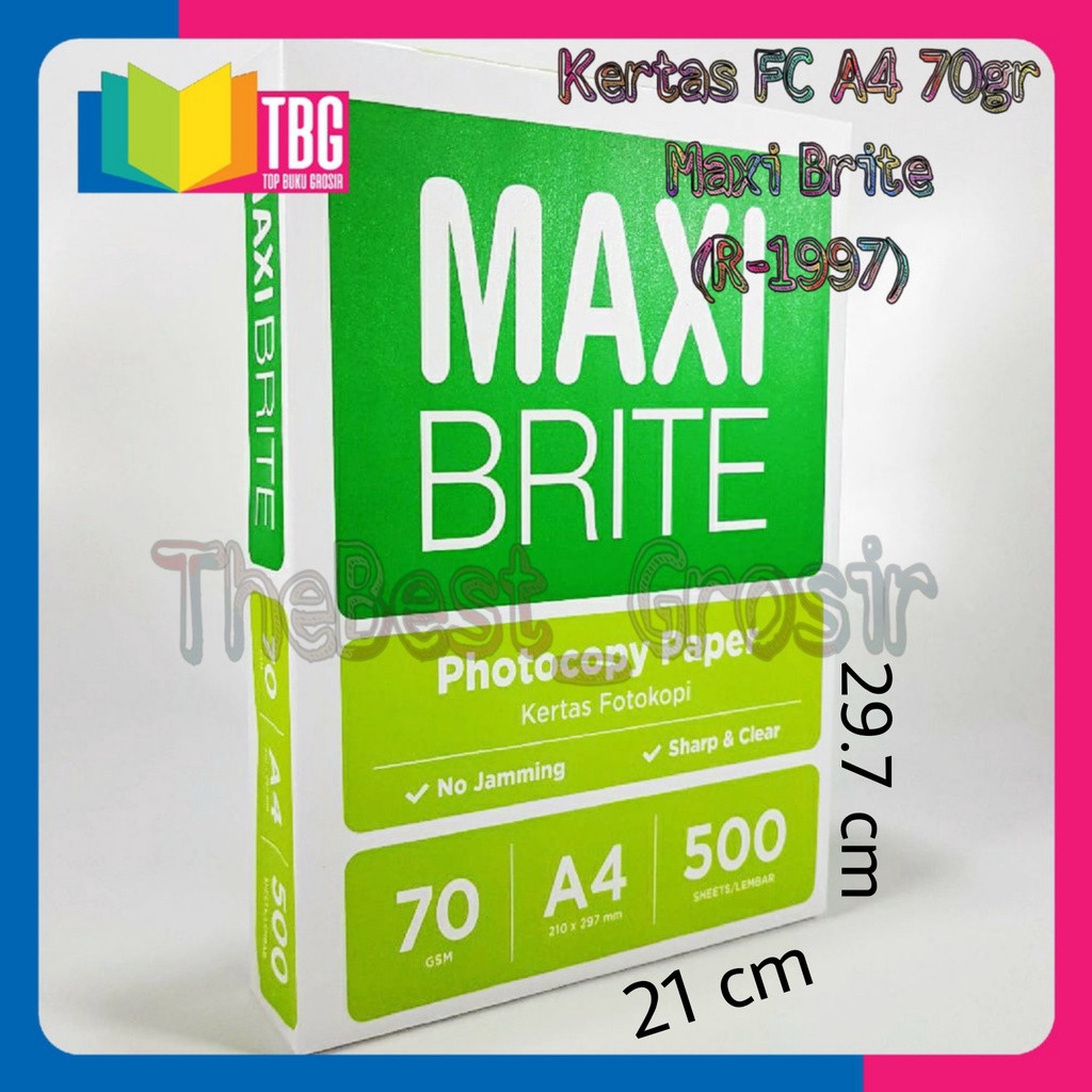 1 RIM (500 SHEETS) COPY A4 70GR MAXI BRITE PHOTO PAPER / WHITE PAPER ...
