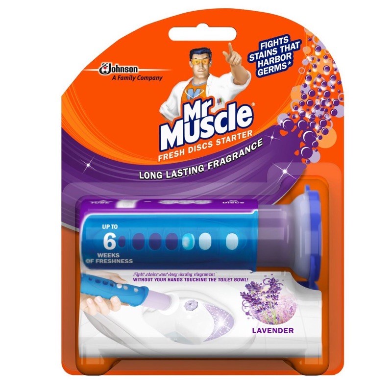 Mr Muscle Toilet Bowl Cleaner Fresh Disc Freshener / Refill, 6s ~ 12s ...