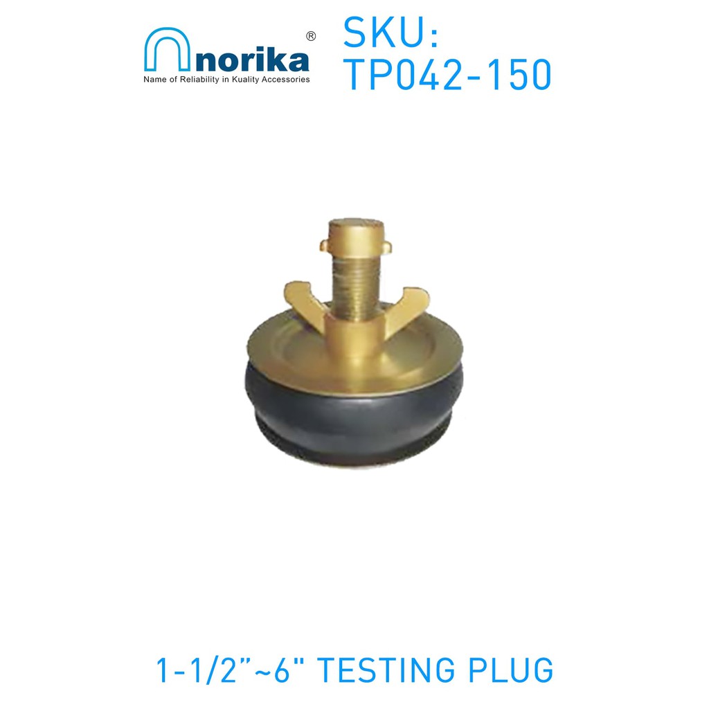 "READY STOCK" "NORIKA®" CENTRE LOCKING DRAIN TESTING PLUG / TEST PLUG ...