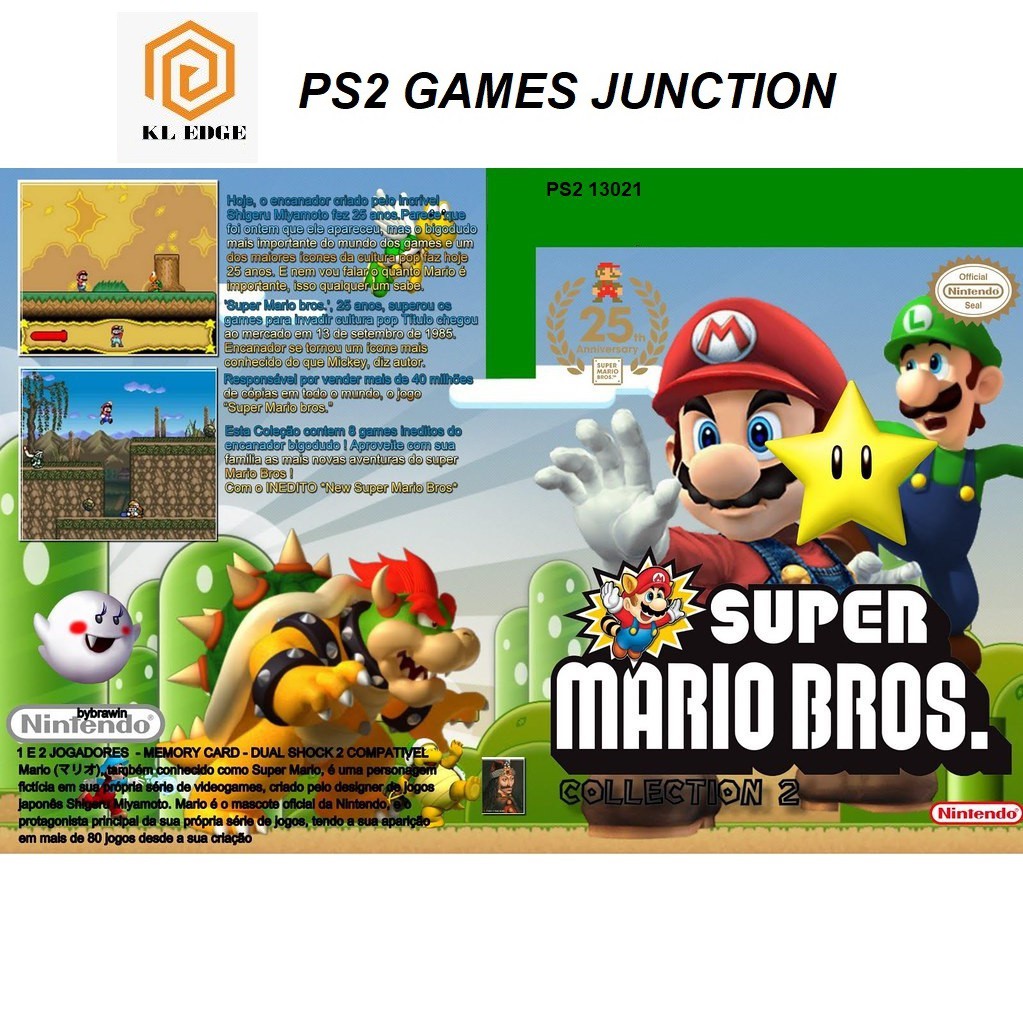 PS2 CD DVD Games SNES Super Mario Bro's Collection (Dvd game) | Shopee ...