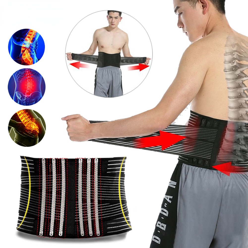 Lumbar Support Belt Breathable Lumbosacral Back Brace for Lower Back ...