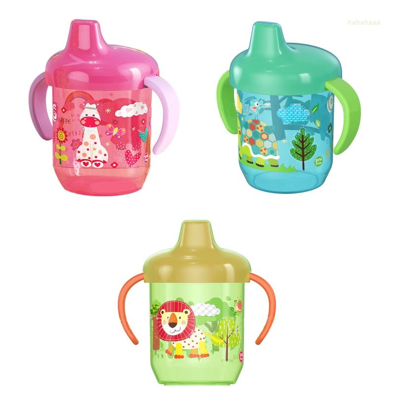 haha Cartoon Infant Learning Drinking Cup with Integrated Handle and ...