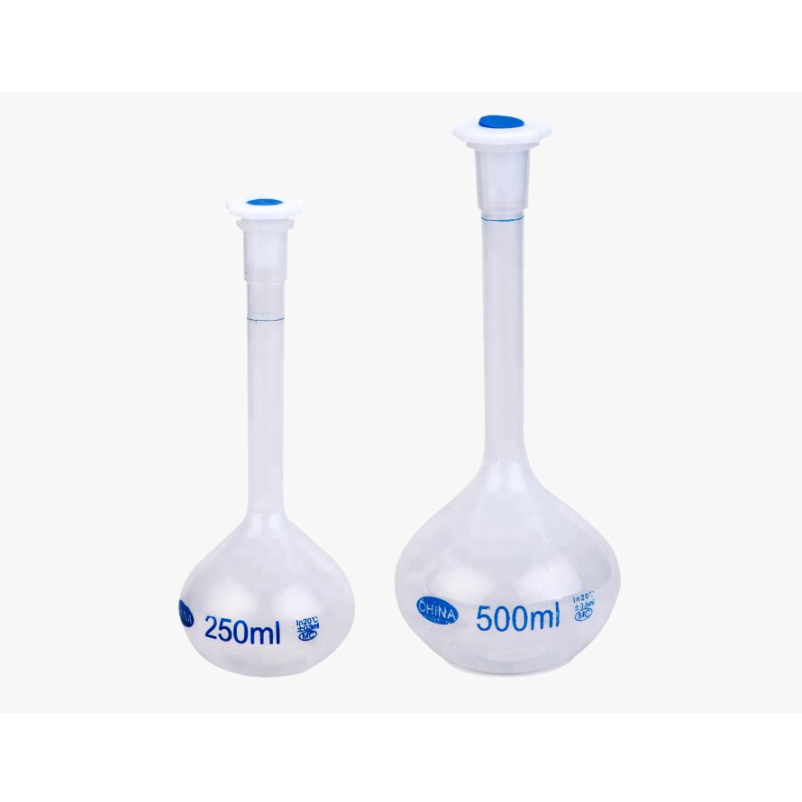Plastic Volumetric Flask (25ml - 1000ml) with plastic stopper ...