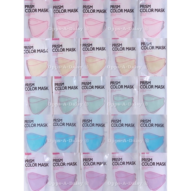 [LOCAL STOCK] KF94 (4-PLY) / KFAD (3-PLY) LOVESOME PRISM KOREA 3D MASK ...