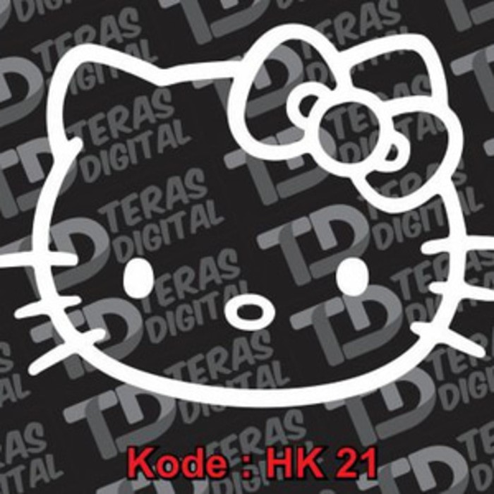 Hello Kitty Car Cutting Sticker uk 27x20cm | Shopee Singapore