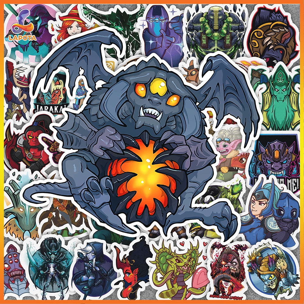 Set of 50 waterproof Dota 2 Stickers, Dota 2 Chibi Stickers, cute Dota ...