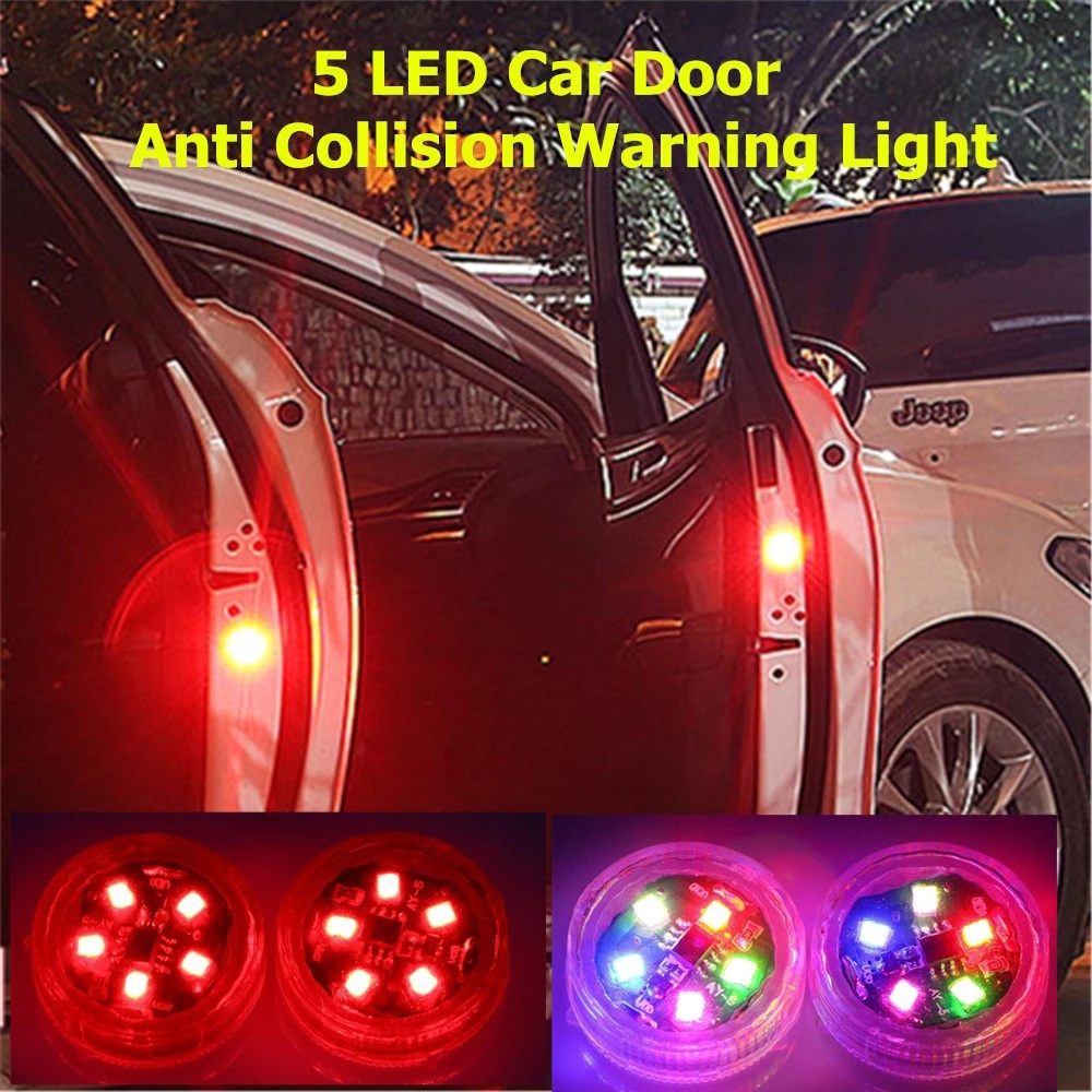 Car door opening safety warning light LED warning light Magnetic sensor ...